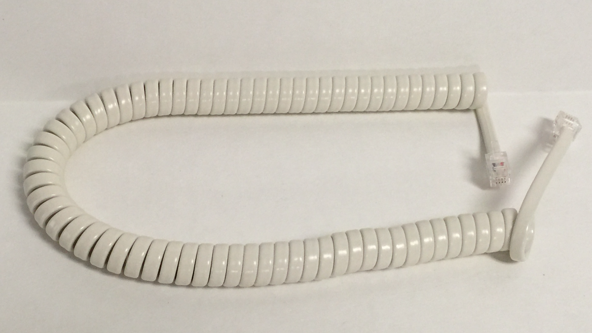 9 Foot Universal Telephone Handset Cord - Light Ivory Color – VoIP Lounge
